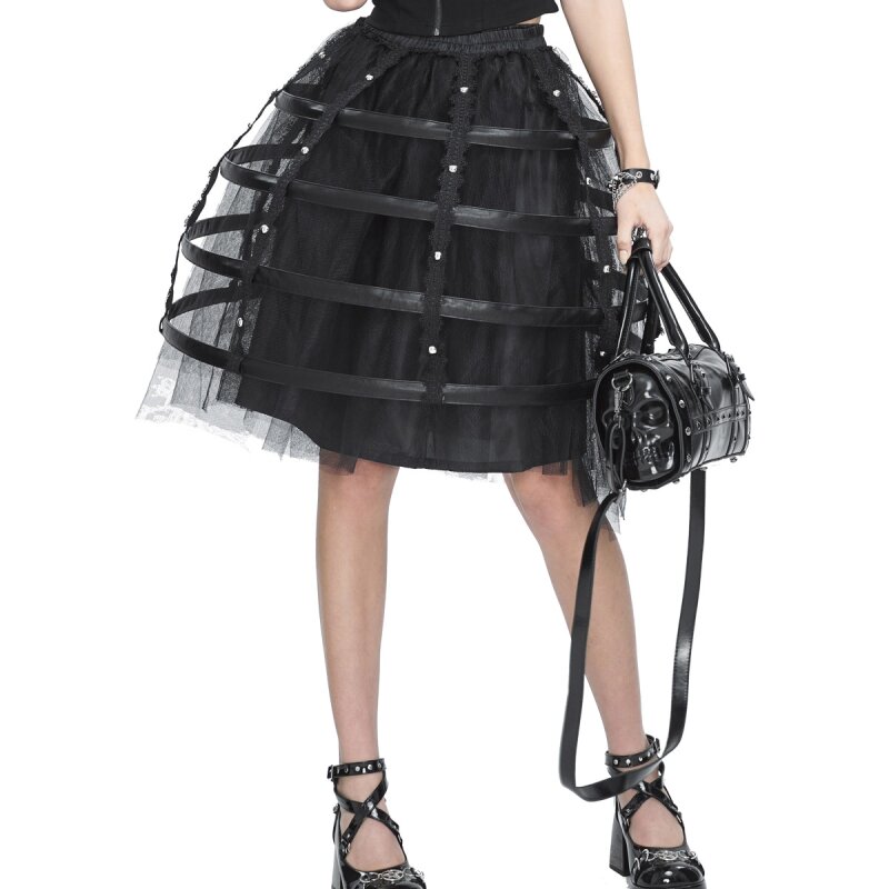 Devil Fashion Gothic mini hoop skirt | BOUDOIR NOIR