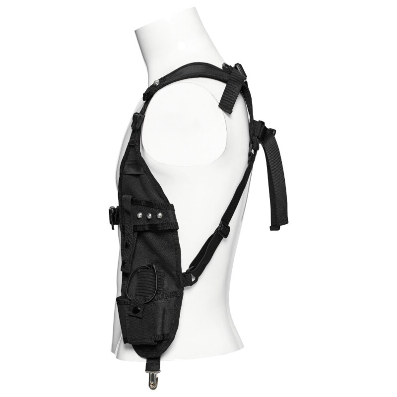 Punk Rave Tech-Wear Upper Body Holster-Harness | BOUDOIR NOIR