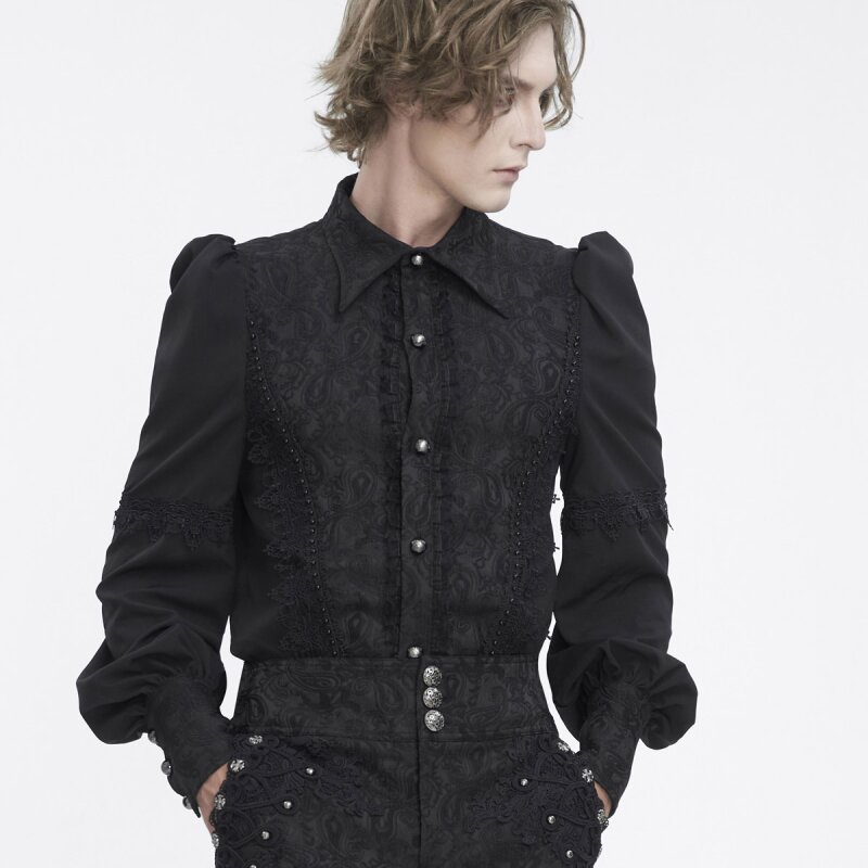 Victorian-Goth Devil Fashion Hemd | BOUDOIR NOIR