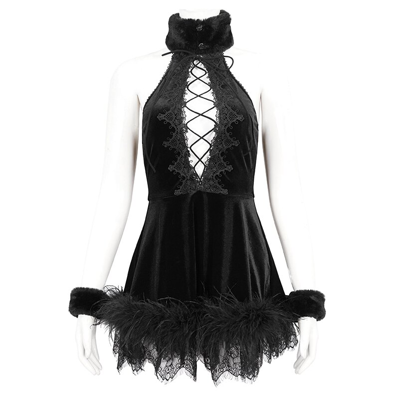 Burlesque Minikleid mit Neckholder | BOUDOIR NOIR