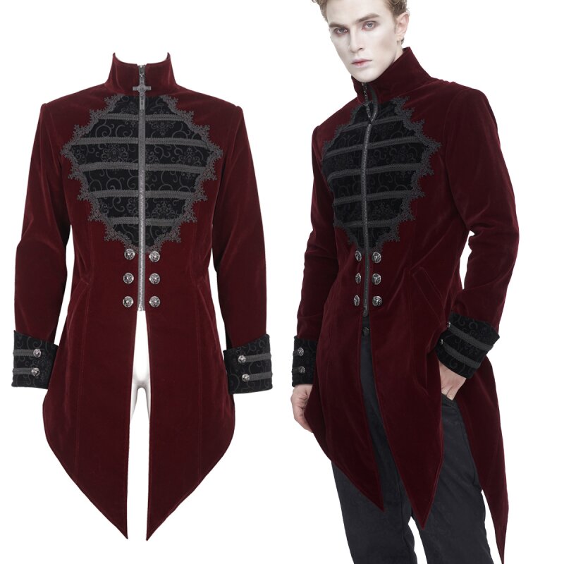 Victorian-Goth Tailcoat with Baroque Ornamentation | BOUDOIR NOIR
